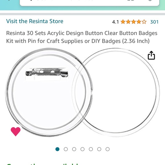 Other | Brand New Set Of 3 Make Your Own Acrylic Buttons | Poshmark
